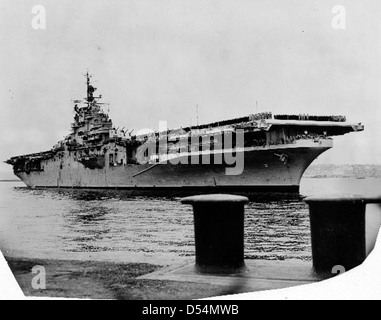 The USS Princeton (CV-37), an aircraft carrier commissioned in the ...