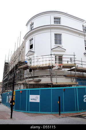 Wates building site on corner of Ship Street and North Street Brighton ...