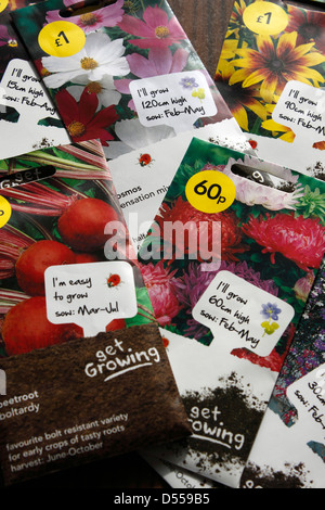 ASSORTED SEED PACKETS Stock Photo - Alamy