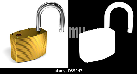 Open lock, unlock, padlock, unlocked with sound. Unprotected. icon ...