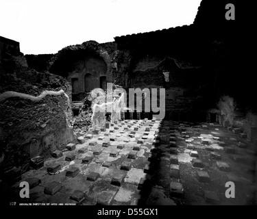 A view from the Baths of Stabiae in Pompeii, capturing the ruins of the ...