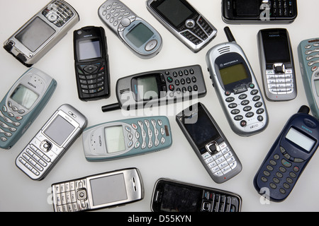 Berlin, Germany, old mobile phones Stock Photo - Alamy