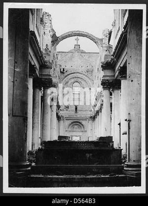 Arras Cathedral, 1917. The Cathedral in Arras, on the Western Front in ...