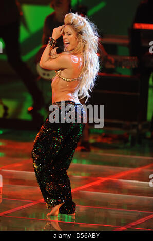 Colombian singer Shakira performs at the German 'X Factor' version in ...