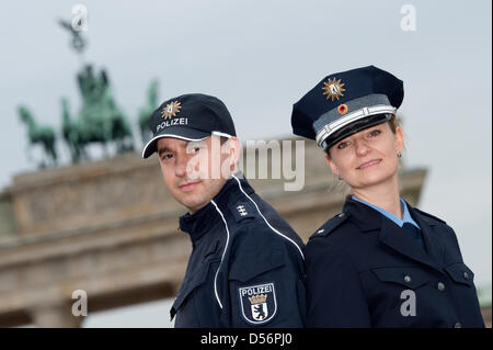 Police officers present Berlin police's new uniform in Berlin, Germany ...