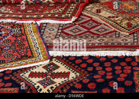 textures and background of ancient handmade carpets and rugs Stock ...