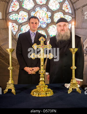 Prior of the Monastery Vyssi Brod Justin Berka showed Zavis Cross ...