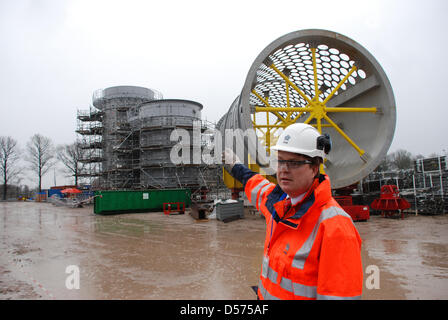 Oil storage tanks at the exxonmobil refinery in the Botlek harbor in ...