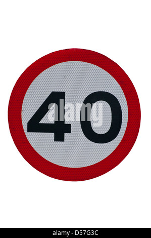 40mph speed limit sign, Road sign, road signs, UK road sign, UK road ...