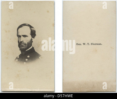 This portrait of General William Tecumseh Sherman, a prominent Union general during the American ...