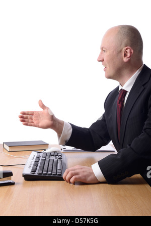 businessman hand isolated on white Stock Photo - Alamy