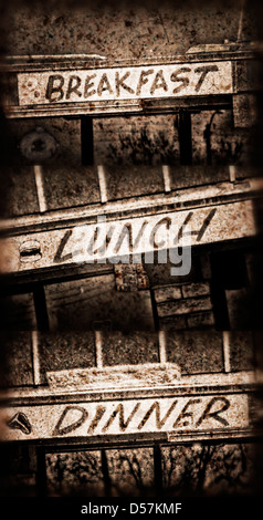 Restaurant signage for breakfast lunch or diner Stock Photo - Alamy