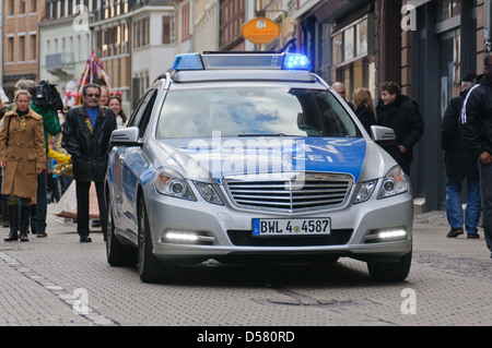 German Mercedes Benz Police Patrol Car Van of the German Federal Police ...