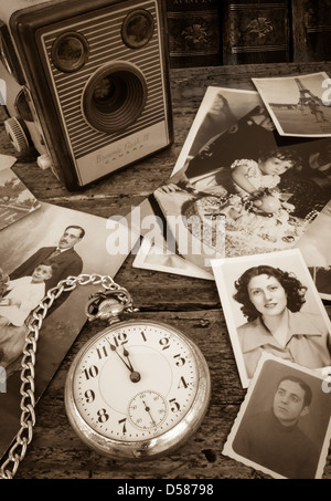 Memories - old and antique family photos dated to 1930 with old photo ...