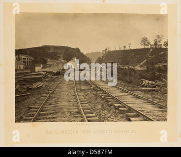 The Allatoona Pass in Georgia, a significant site in the American Civil ...