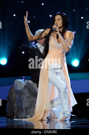 Eva Rivas representing Armenia performs during the first dress ...