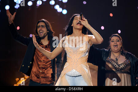 Eva Rivas representing Armenia performs during the first dress ...