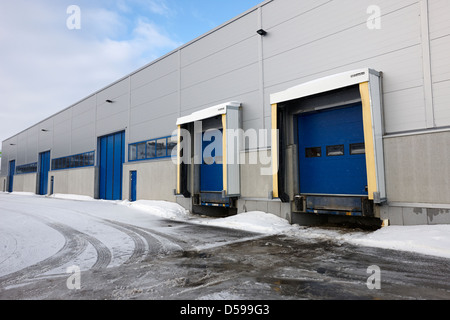 lorry loading dock in warehouse in winter kirkenes finnmark norway ...
