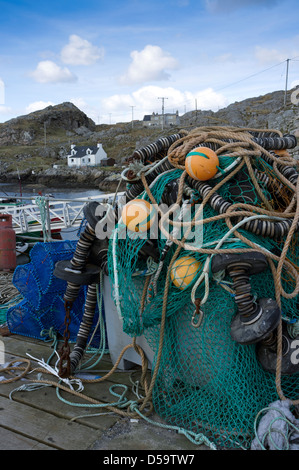 fishing harbour at Stockinish, Harris, Outer Hebrides, Scotland Stock ...