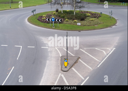 give way junction road markings Stock Photo - Alamy