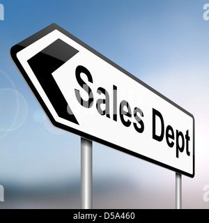 Sales department sign Stock Photo - Alamy