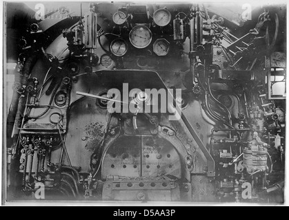 Early steam locomotive cab Stock Photo - Alamy