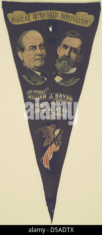 The Bryan-Kern campaign pennant from the 1908 U.S. presidential ...
