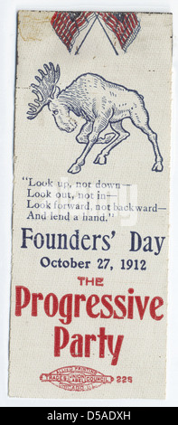 A ribbon from the 1912 Progressive Party Convention in Lincoln ...