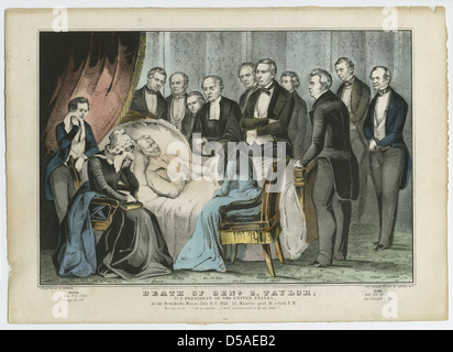Death of Zachary Taylor, President of United States 1850 Stock Photo ...