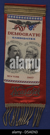 Campaign materials from the 1888 Cleveland-Thurman election, including ...
