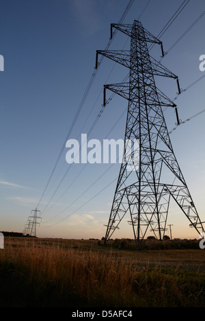 Electricity pylon in the Norfolk Countryside, UK Stock Photo - Alamy