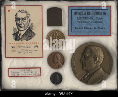 Harding Campaign, Inauguration, and Memorial Items, ca. 1920-1923 Stock ...