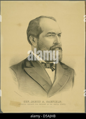 This image features General James A. Garfield, the 20th President of ...