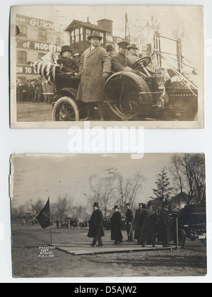 A historical image depicting President William H. Taft leaving the ...