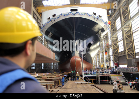 Flensburg, Germany, Flensburg shipbuilding workers Gesellschaft (FSG ...