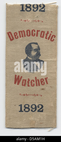A campaign ribbon from the 1892 Democratic National Convention in ...