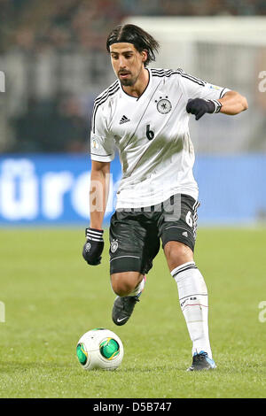 Germany's Sami Khedira plays the ball during the FIFA World Cup 2014 ...