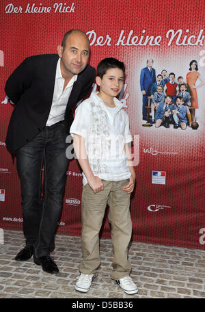 French teen actor Maxime Godart arrives at the German premiere of the ...