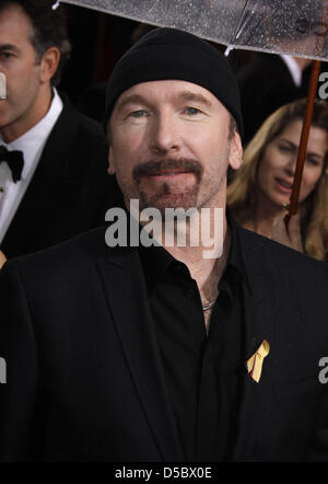 British musician David Evans aka The Edge and his wife Morleigh ...