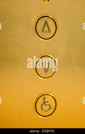 disabled elevator buttons Stock Photo - Alamy