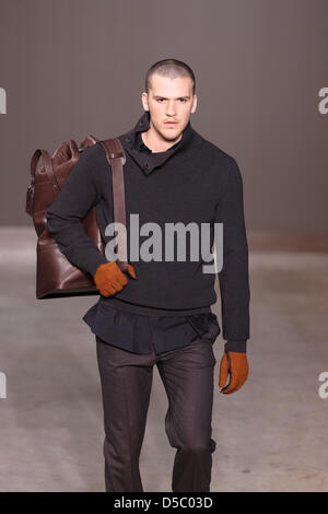 A model wears a creation for the Louis Vuitton Spring-Summer 2021 ...