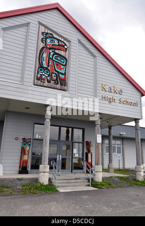 The Tlingit town of Kake, Alaska Stock Photo - Alamy