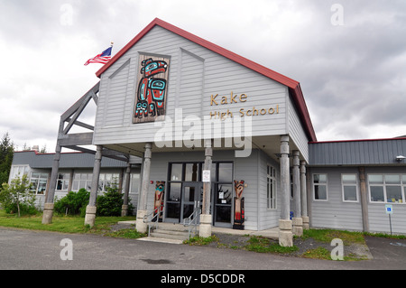 School in the Tlingit town of Kake, Alaska Stock Photo - Alamy