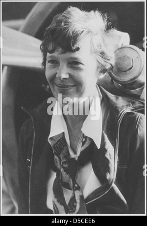 Amelia Earhart, a pioneering aviator and the first woman to fly solo ...