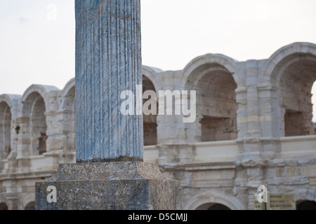A section of the Roman ampitheatre, Arles Stock Photo - Alamy