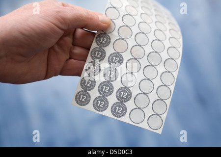 Kiel, Germany, smoke detector maintenance Stock Photo - Alamy
