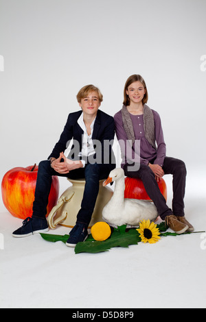 Justus Kammerer and Pauline Renevier photocall to promote TV mini ...