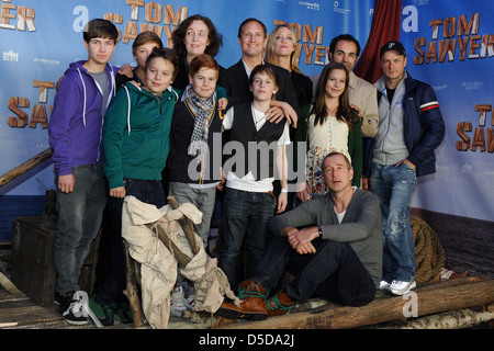 Ben Fuermann Heike Makatsch Louis Hofmann and Leon Seidel at the ...