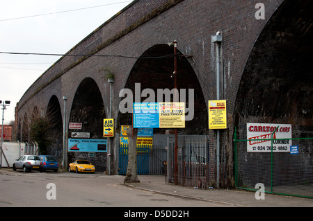 Railway viaduct, Spon End, Coventry, UK Stock Photo - Alamy