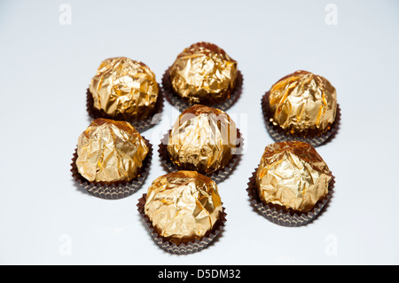 chocolates golden color very good Stock Photo - Alamy
